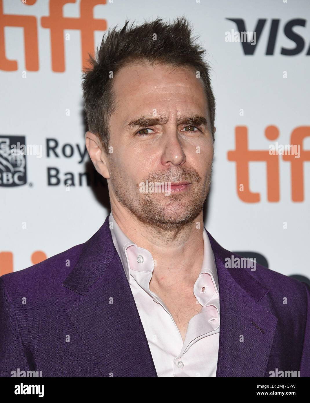 Actor Sam Rockwell attends the premiere for "Jojo Rabbit" on day four ...