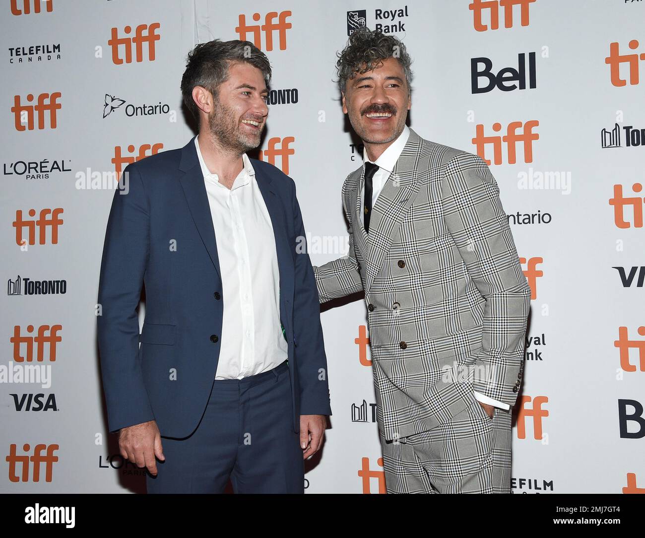 Producer Carthew Neal, left, and writer-director-producer Taika Waititi ...
