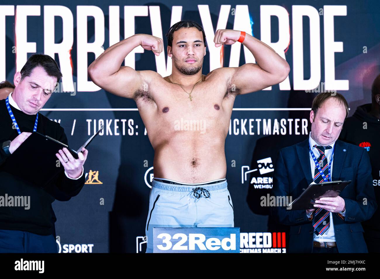 LONDON, UNITED KINGDOM. 27th Jan, 2023. Moses Itauma during Beterbiev ...