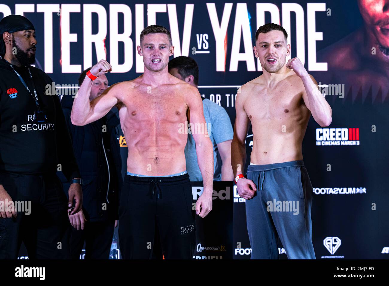 LONDON, UNITED KINGDOM. 27th Jan, 2023. Charles Frankham (left) and Joe ...
