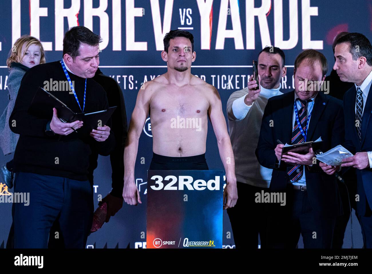 LONDON, UNITED KINGDOM. 27th Jan, 2023. Joshua Ocampo during Beterbiev ...