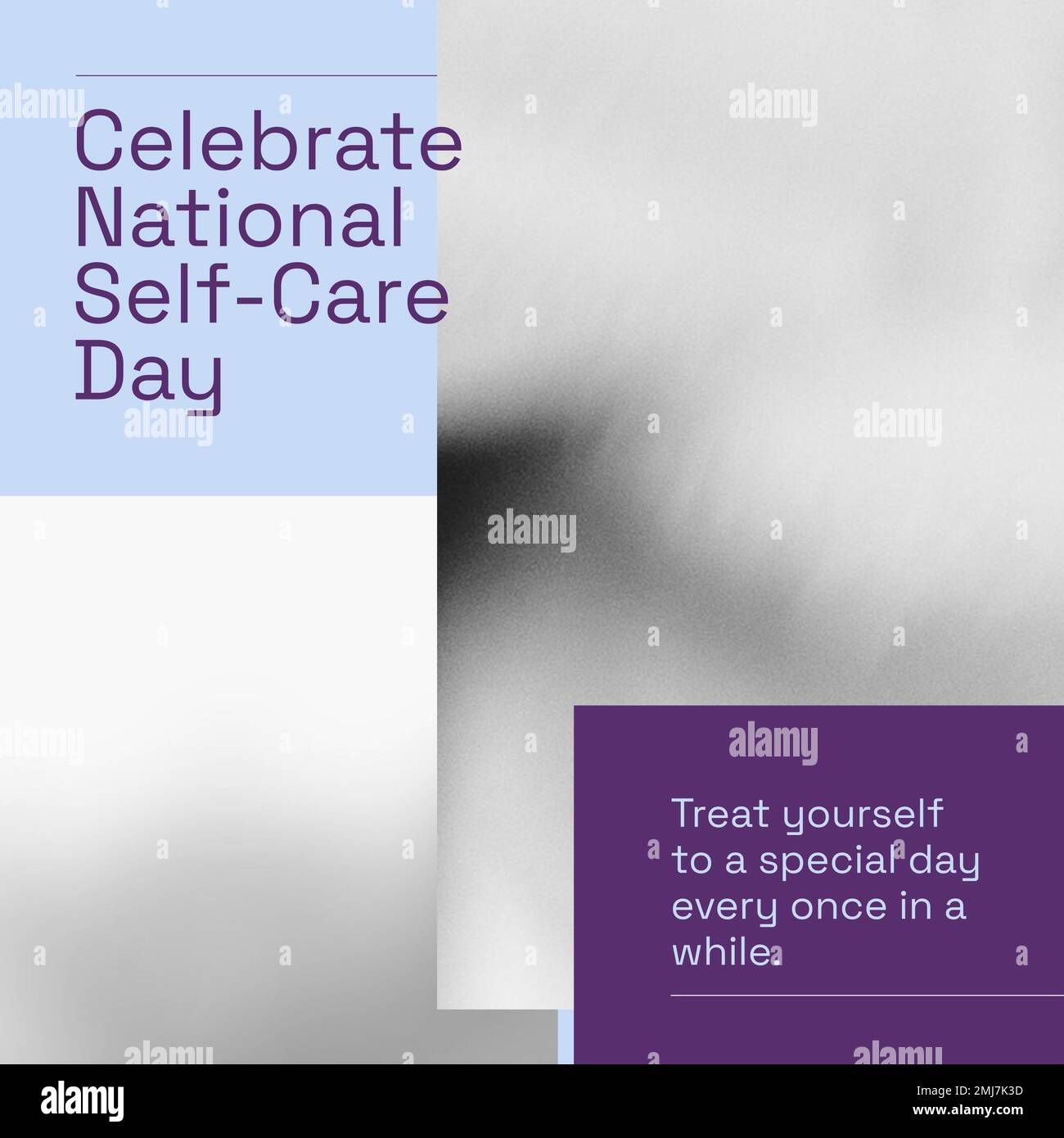 Composition of national self-care day text and copy space over ...