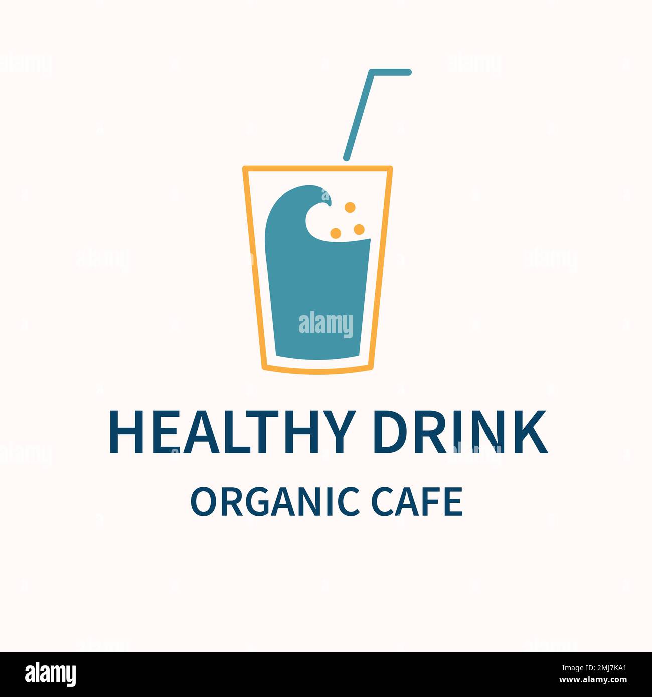 Cafe logo, food business template for branding design vector Stock ...