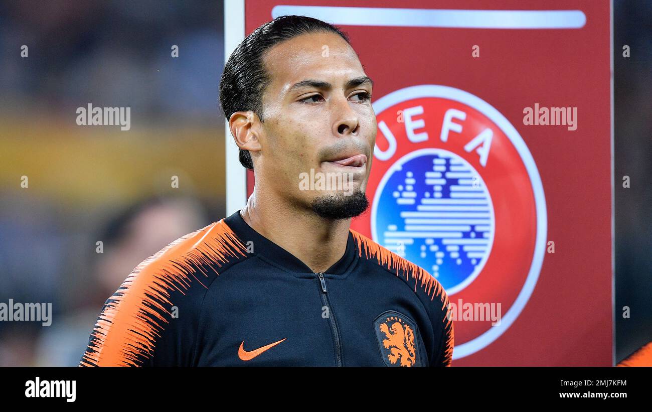 Netherland's Virgil van Dijk plays during the Euro 2020 group C ...