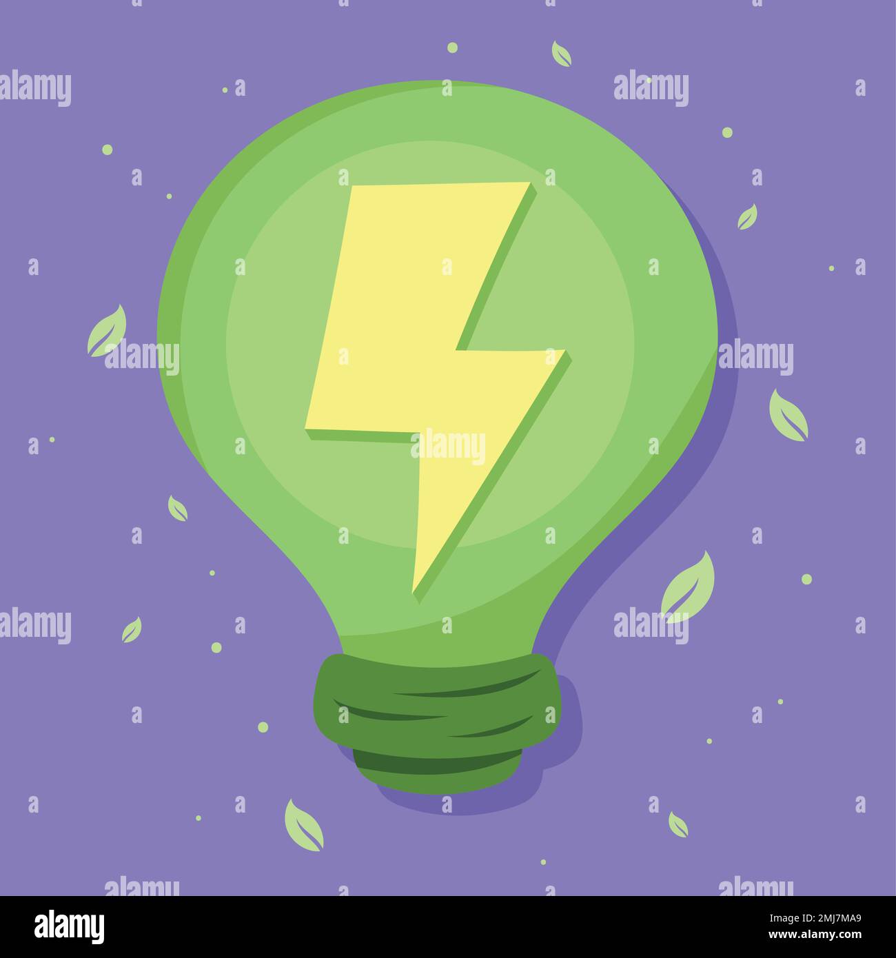 green bulb with ray power Stock Vector Image & Art - Alamy