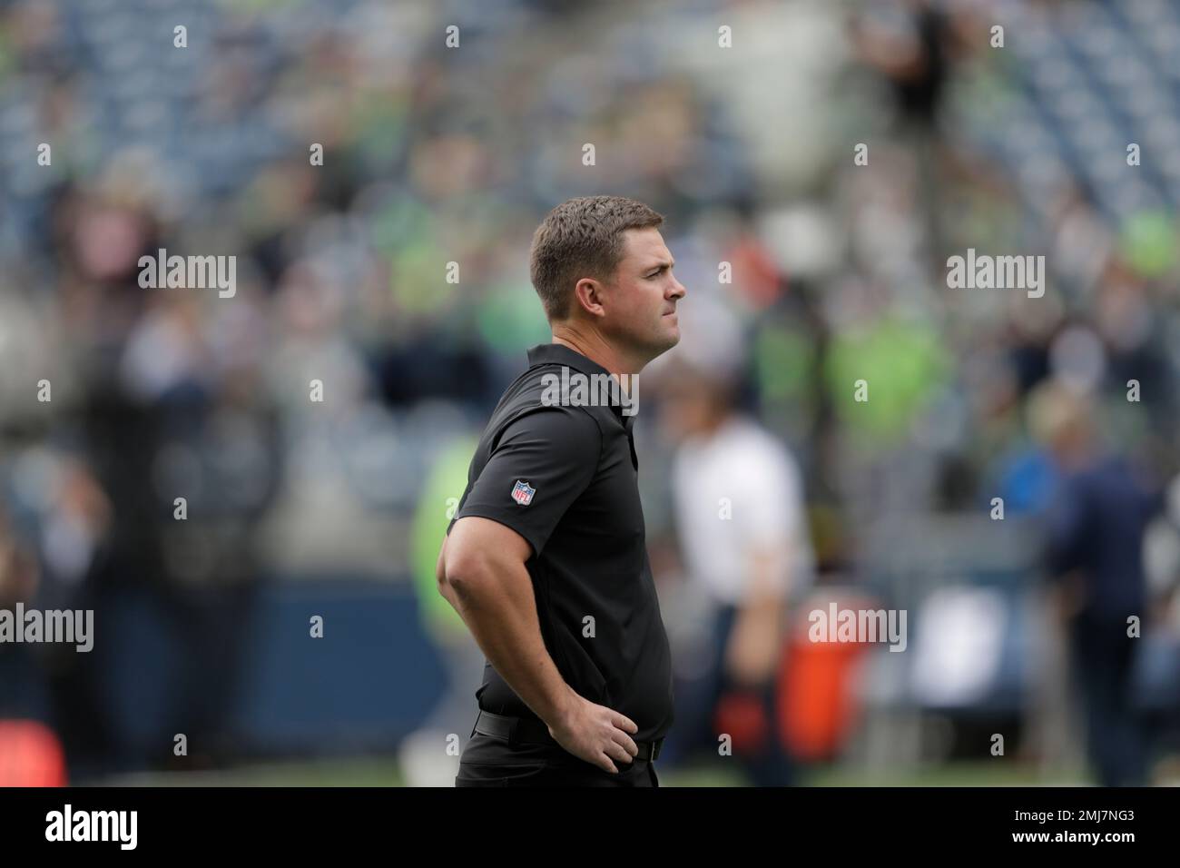 Cincinnati Bengals head coach Zac Taylor stands on the field before an ...