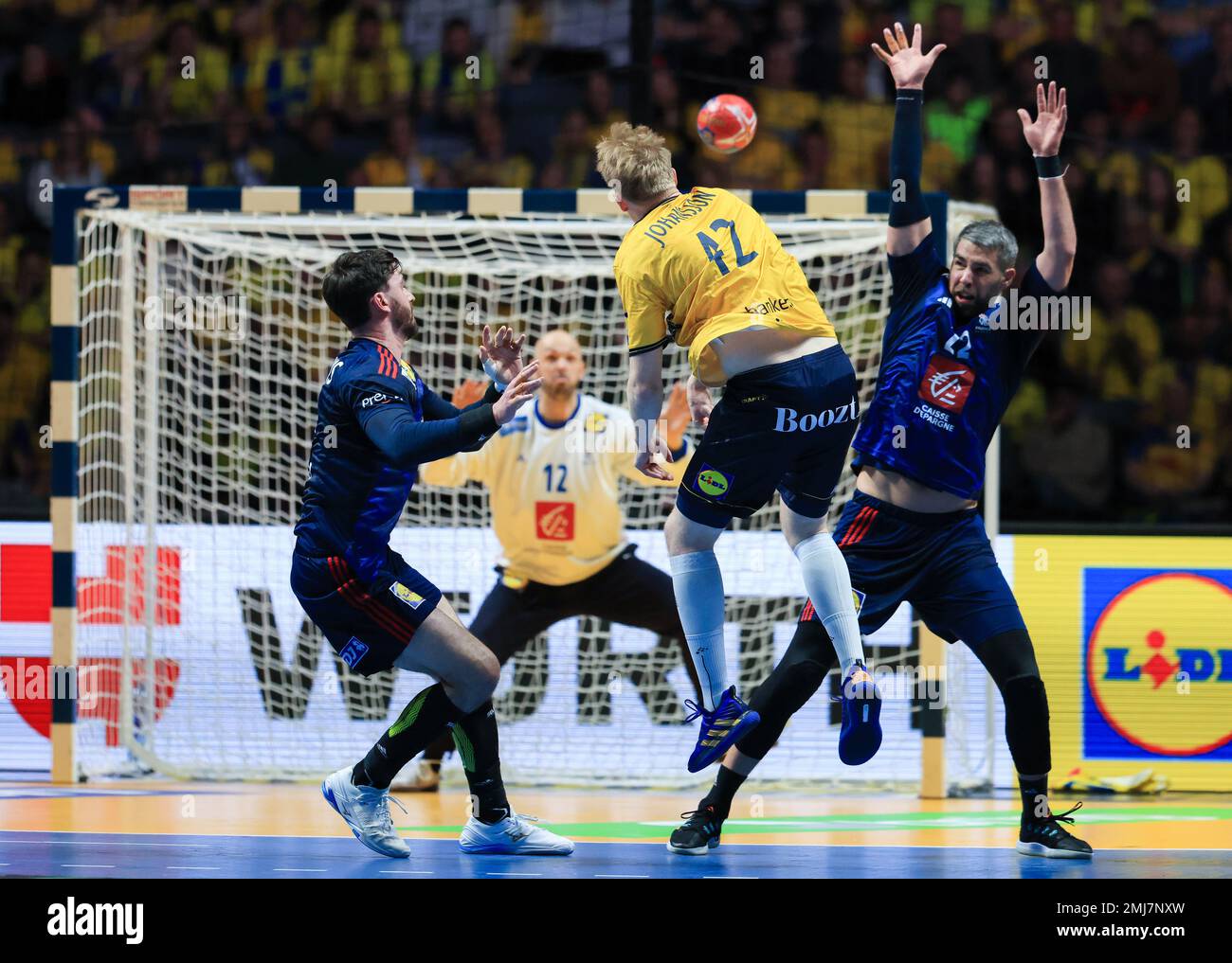 Stockholm, Sweden. 27th Jan, 2023. Handball: World Cup, France - Sweden ...