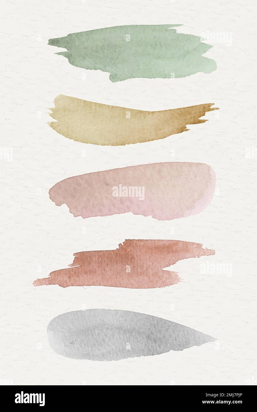Colorful watercolor patterned background template vector Stock Vector ...