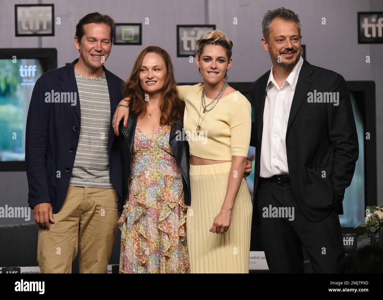 Writers Joe Shrapnel, from left, and Anna Waterhouse, actress Kristen ...