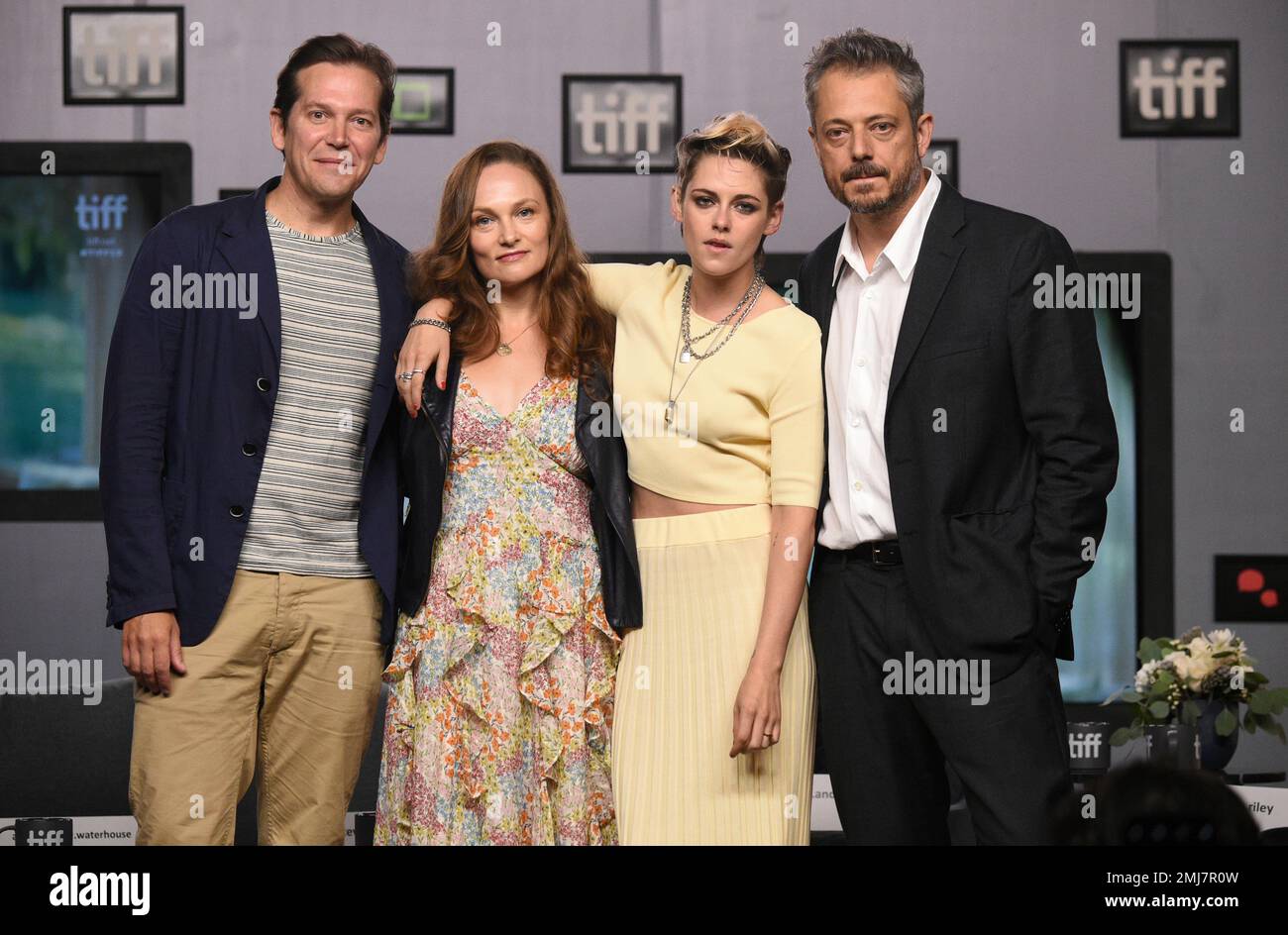 Writers Joe Shrapnel, from left, and Anna Waterhouse, actress Kristen ...
