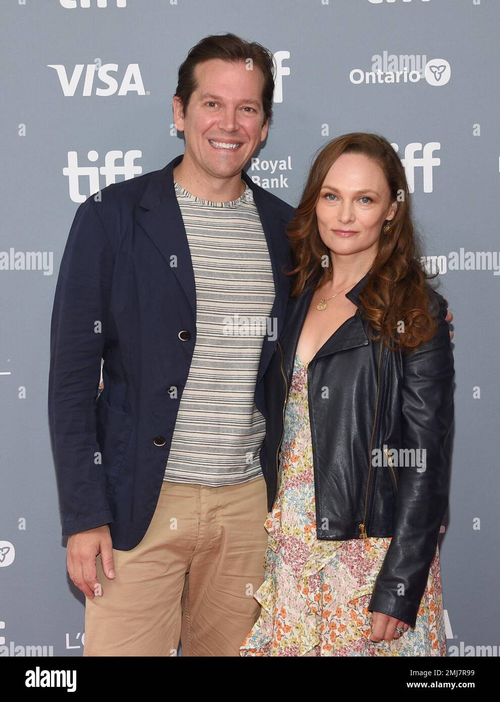 Joe Shrapnel, left, and Anna Waterhouse attend a press conference for ...