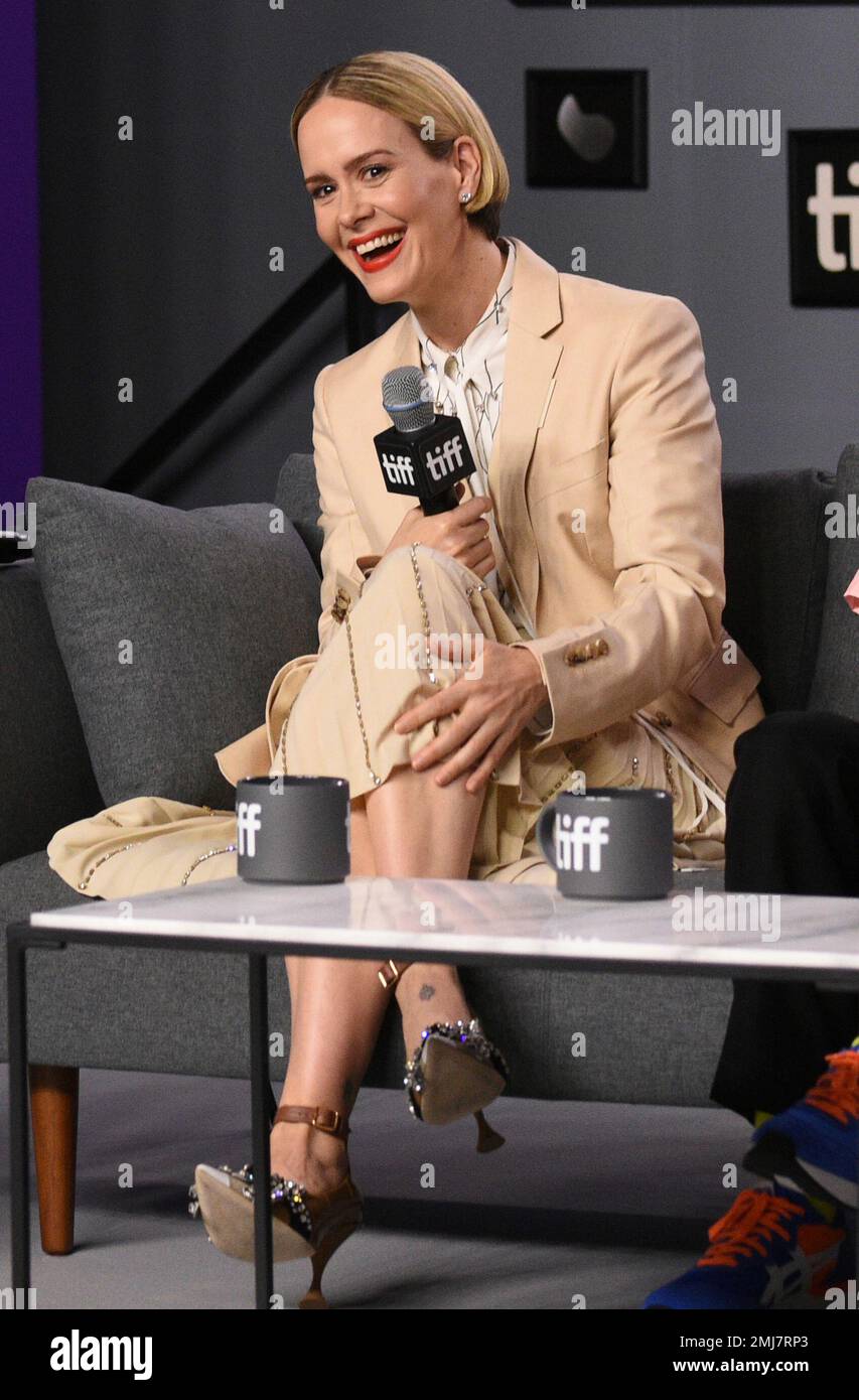 Sarah Paulson attends a press conference for "The Goldfinch" on day ...
