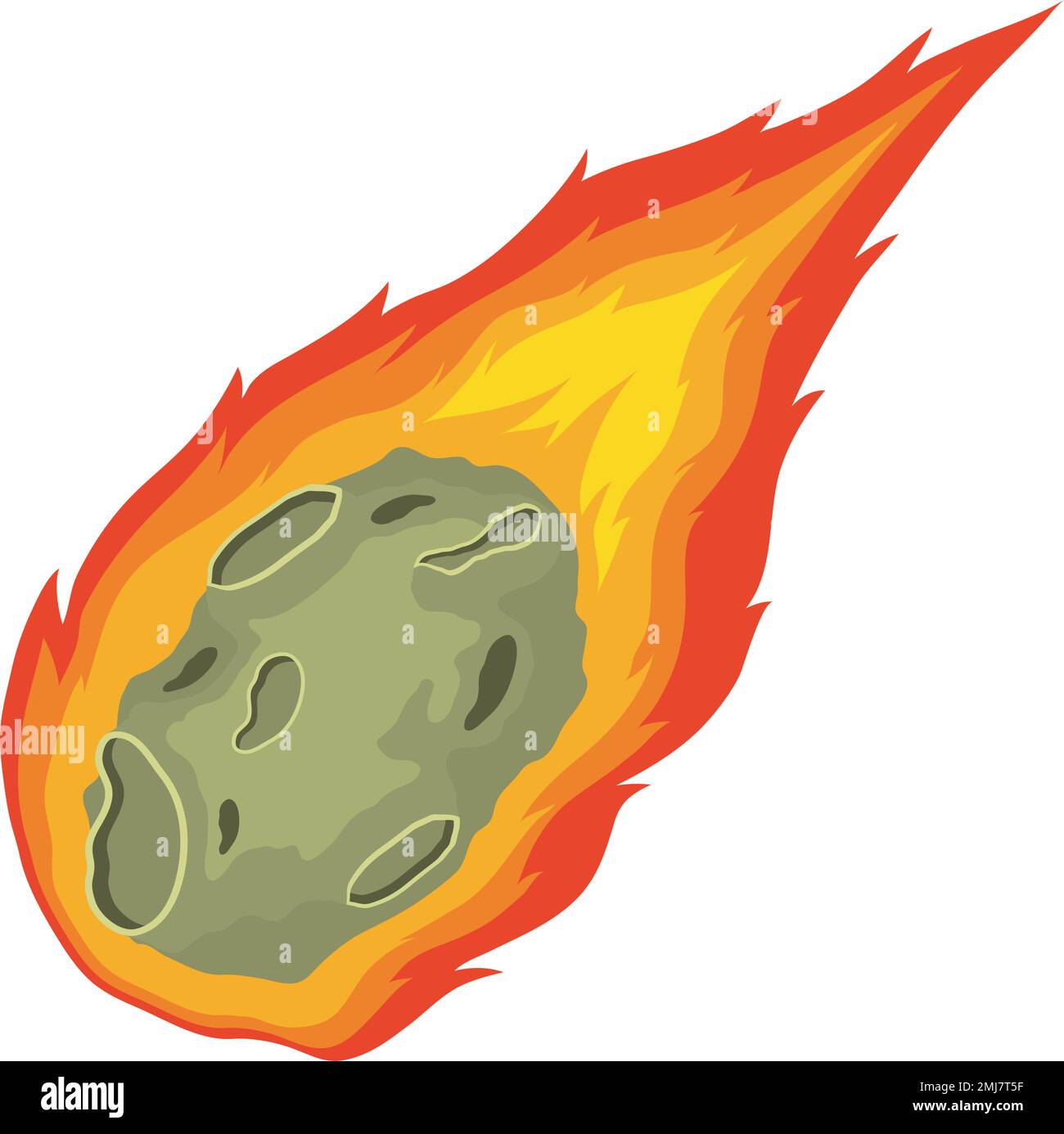 space outer meteorite on fire icon Stock Vector Image & Art - Alamy
