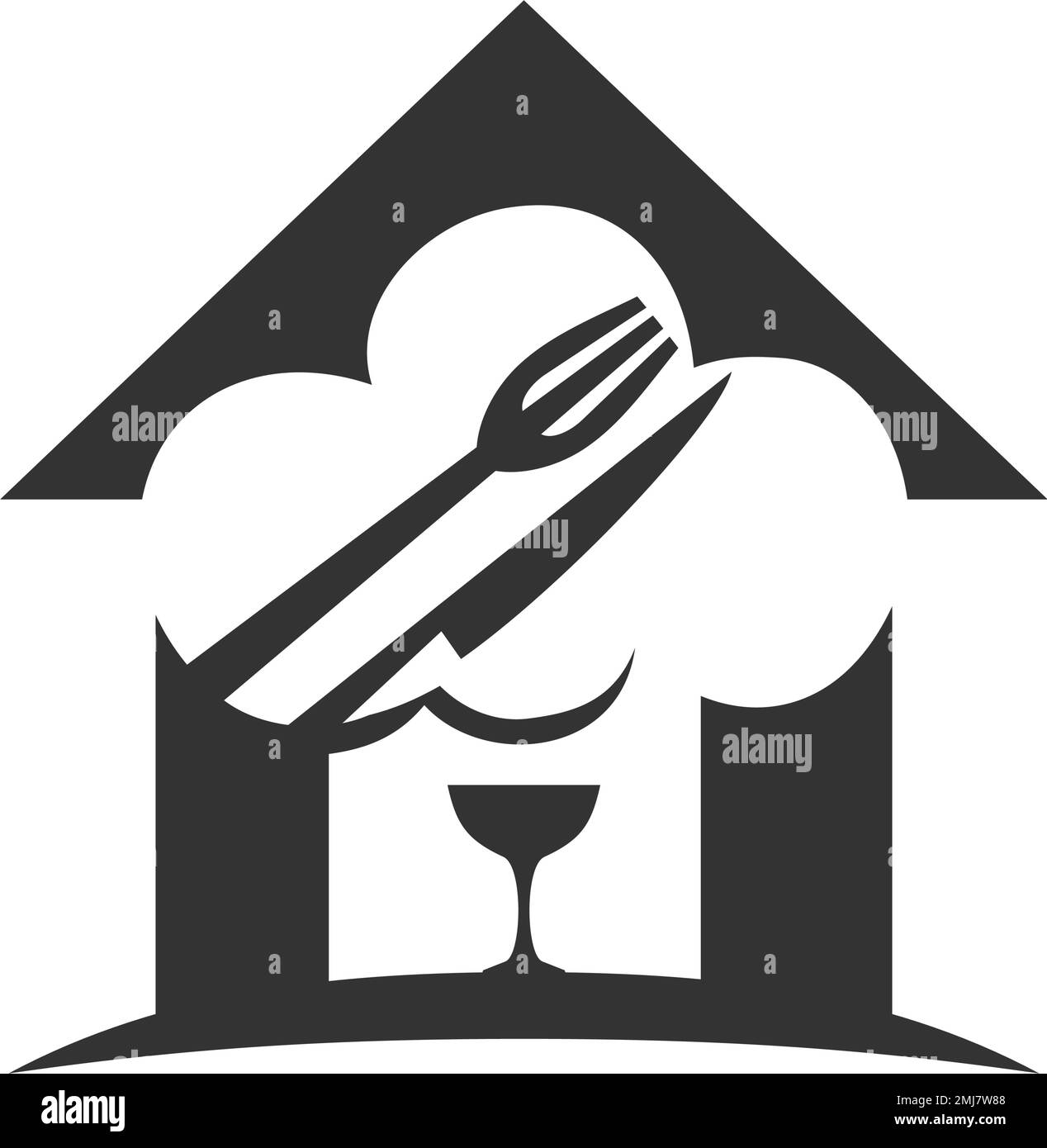 Home Kitchen Logo template Icon Illustration Brand Identity.Isolated ...