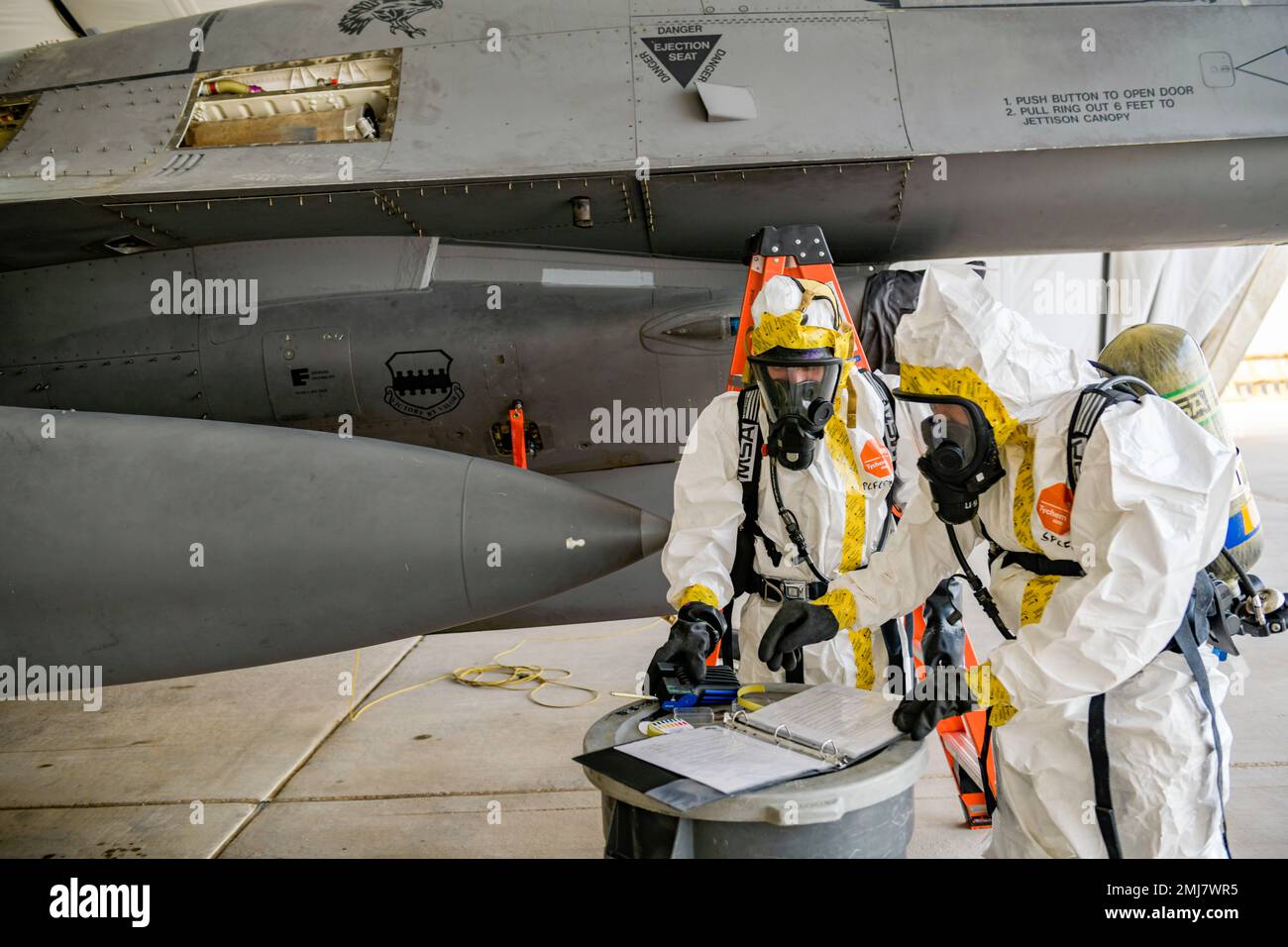 U.S. Air Force aircraft fuel systems journeymen assigned to the 378th ...