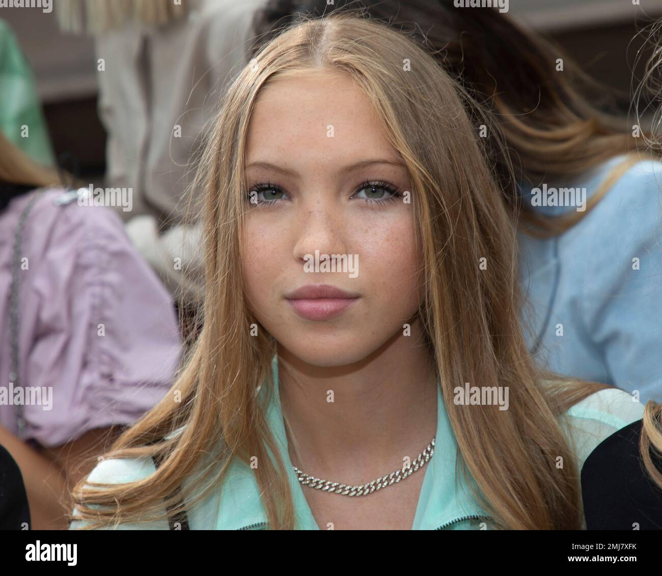 Lila Grace Moss Hack attends the Longchamp runway show at Lincoln ...
