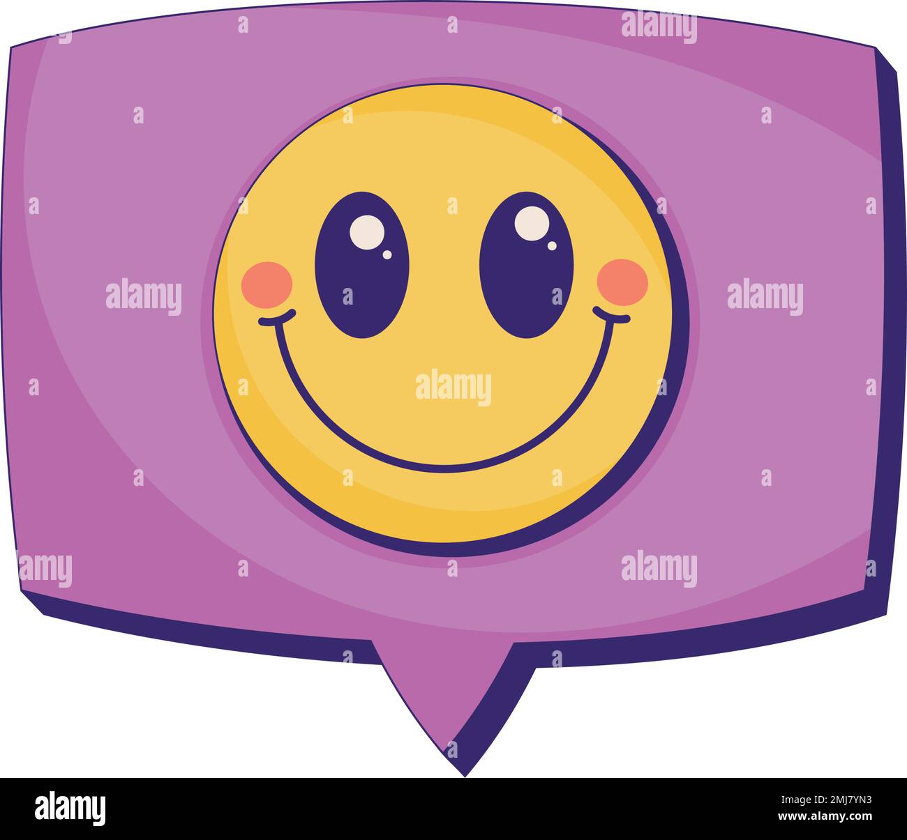 speech bubble with emoji icon Stock Vector Image & Art - Alamy