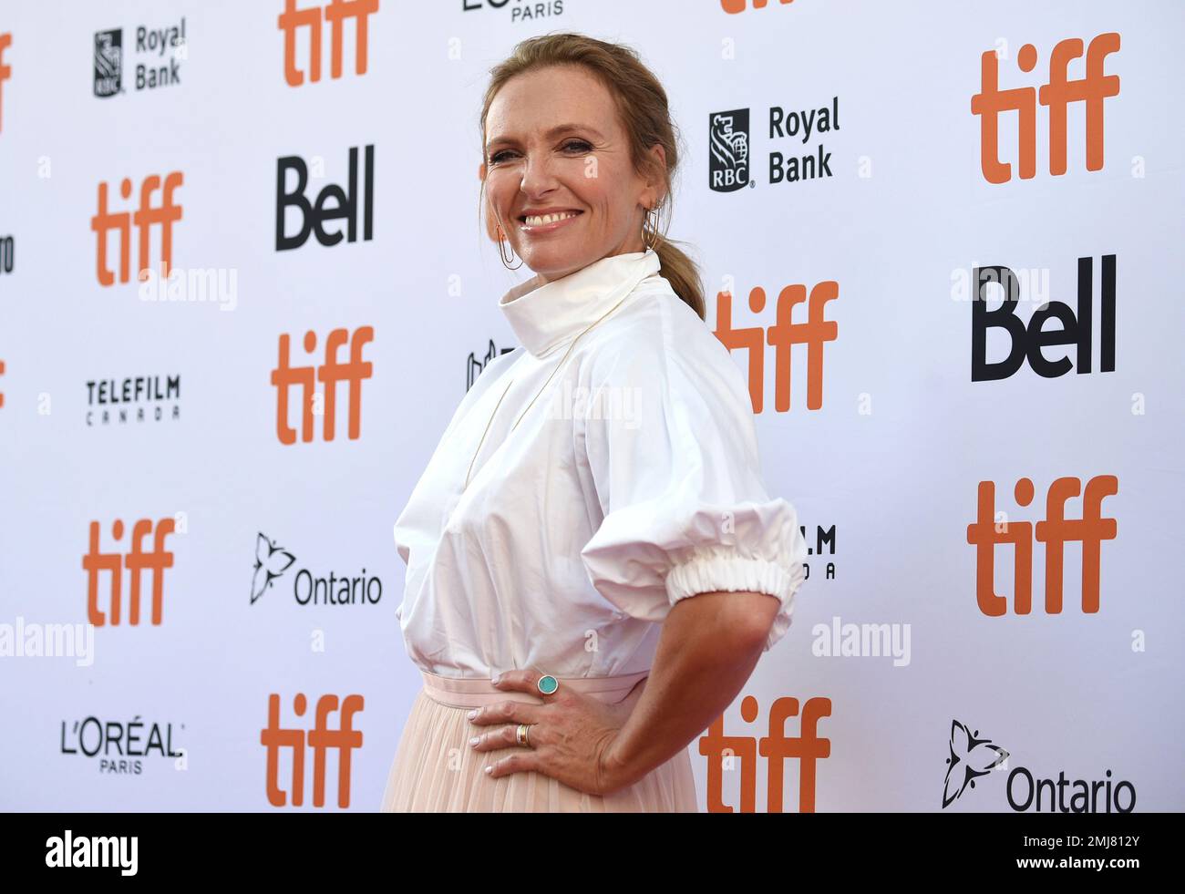 Toni Collette attends the premiere for "Knives Out" on day three of the ...