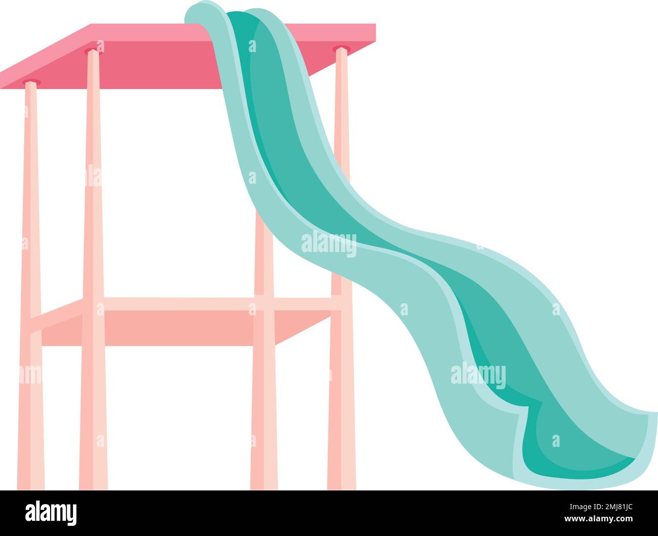 Adventure park slide Cut Out Stock Images & Pictures - Alamy