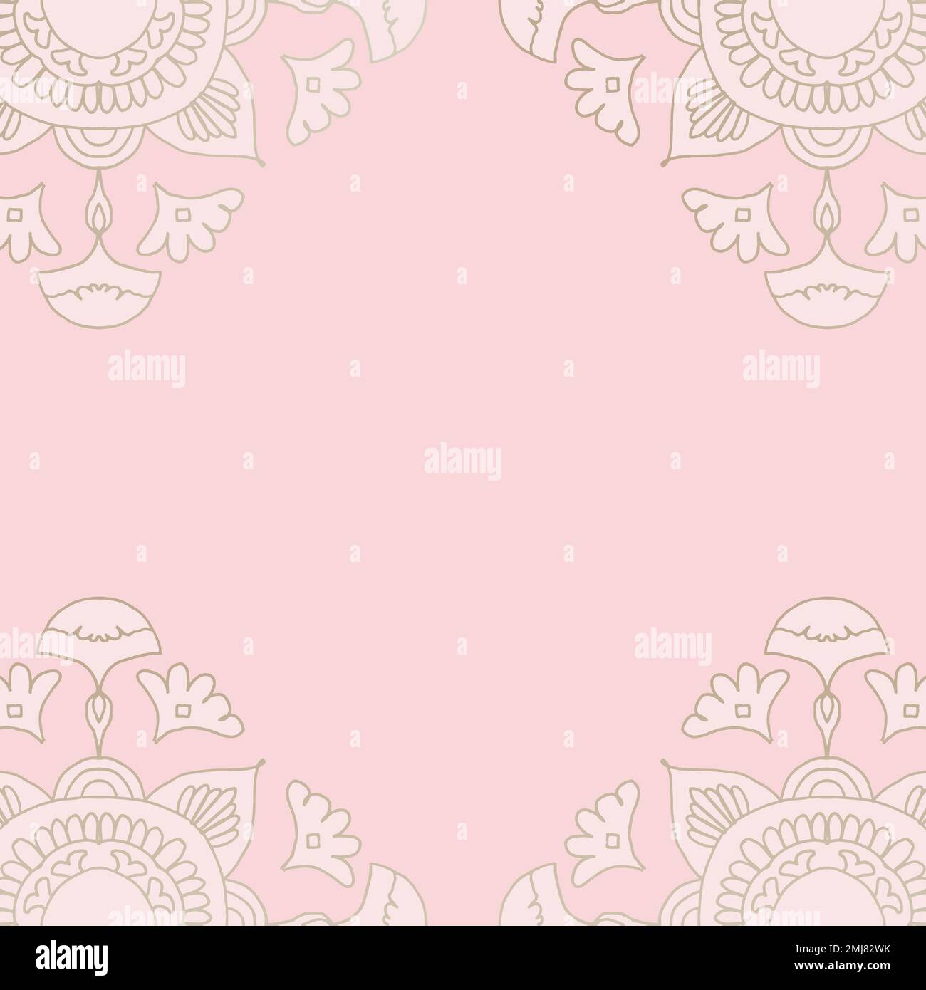 Floral wedding square social Stock Vector Images - Alamy