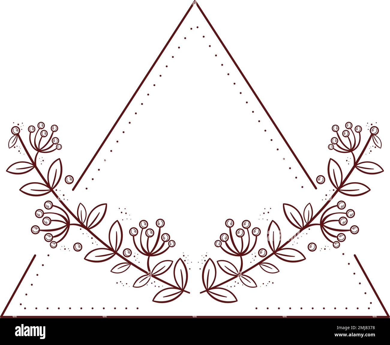 Triangular foliage Stock Vector Images - Alamy