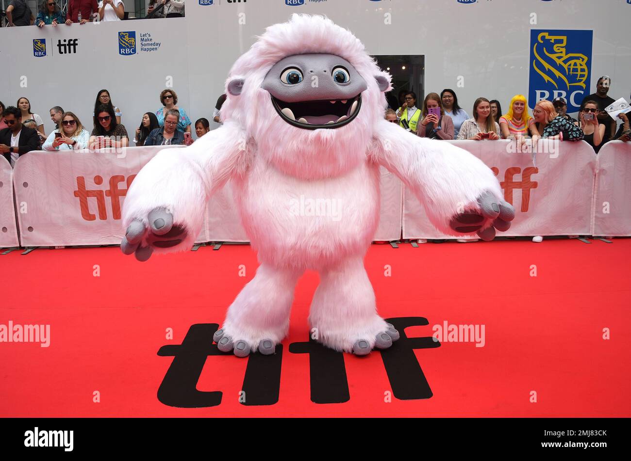 The character Everest from the film "Abominable" appears on the red ...