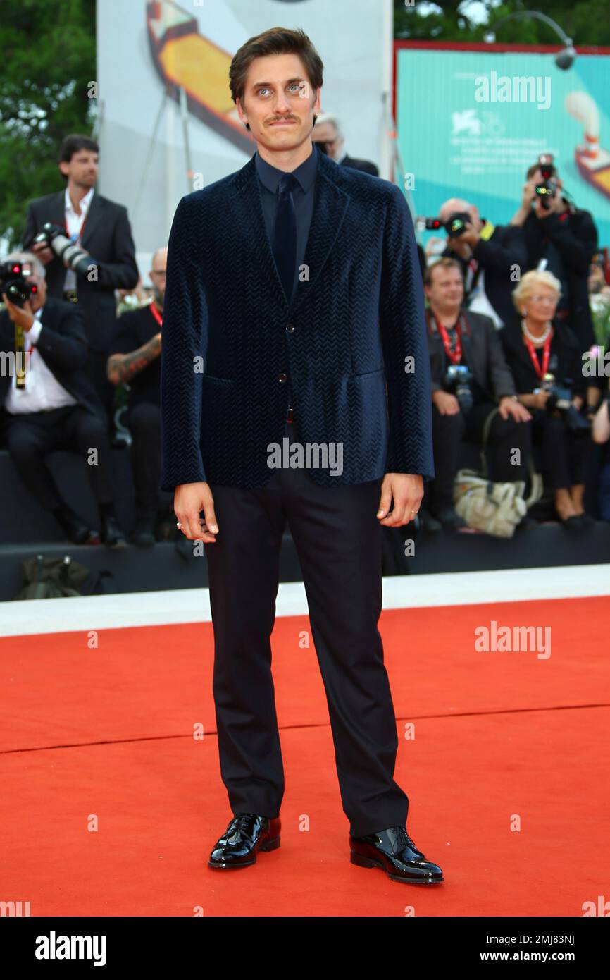 Actor Luca Marinelli poses for photographers upon arrival at closing ...