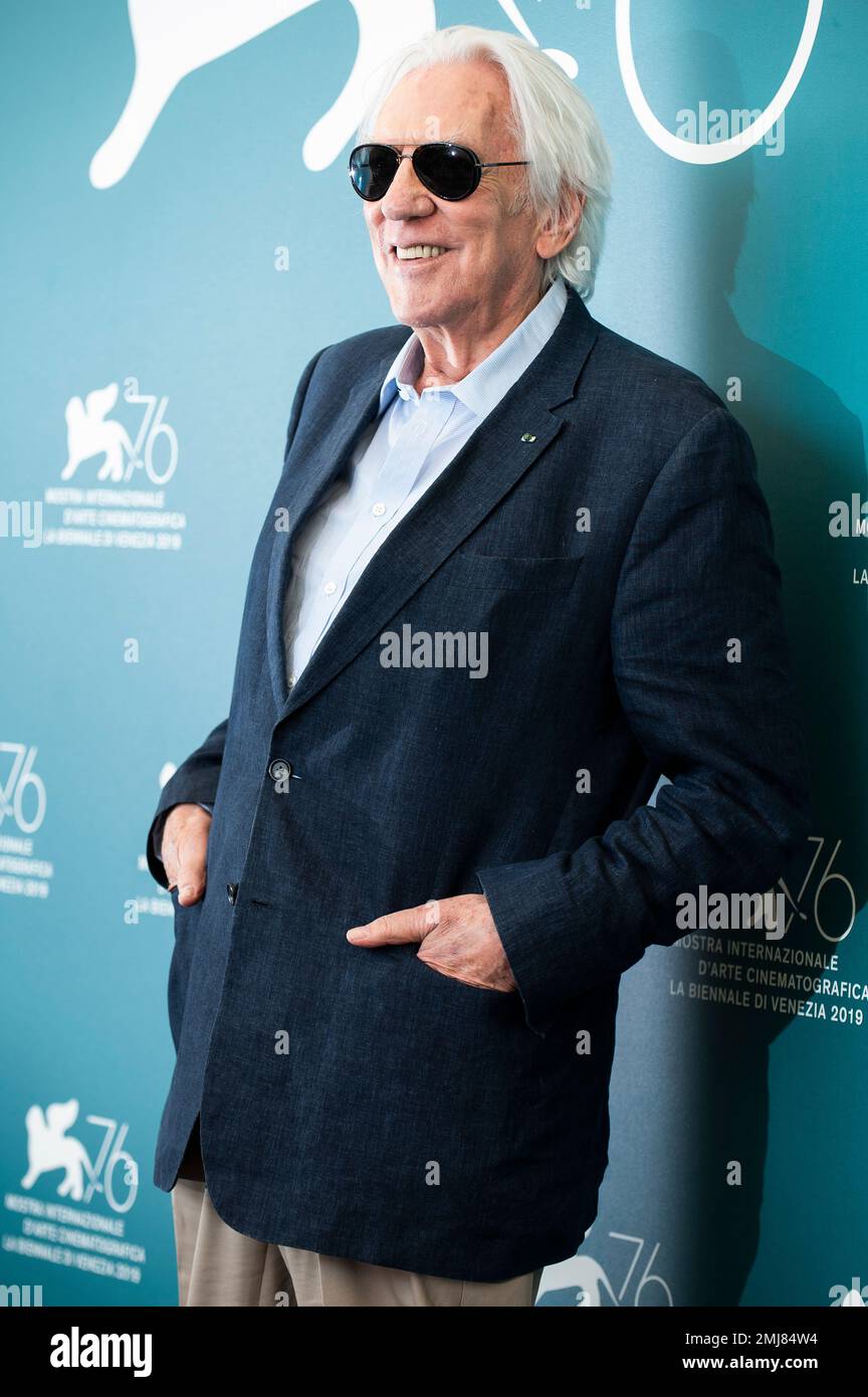 Actor Donald Sutherland poses for photographers at the photo call for ...