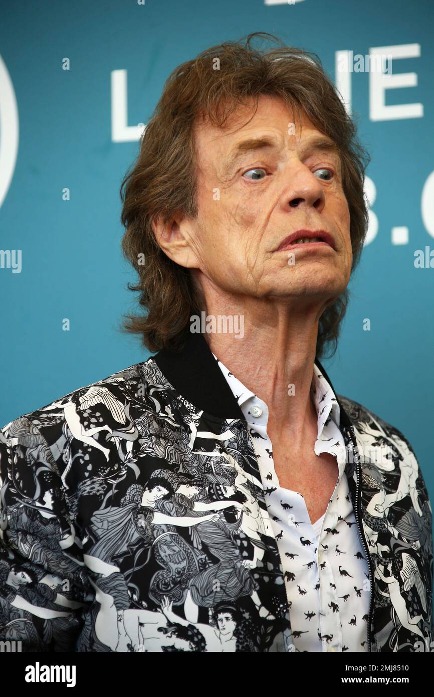 Actor Mick Jagger poses for photographers at the photo call for the ...