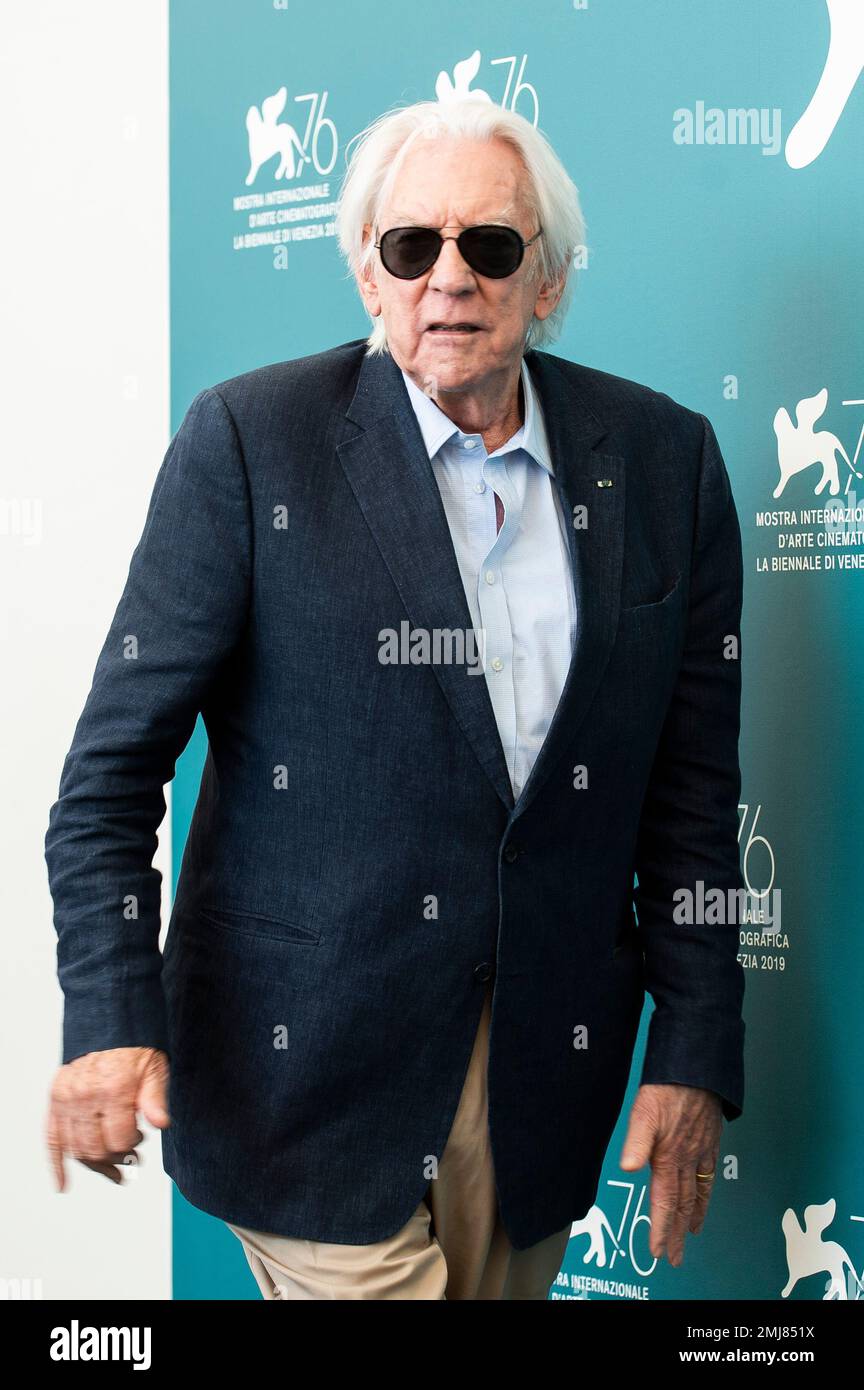 Actor Donald Sutherland poses for photographers at the photo call for ...