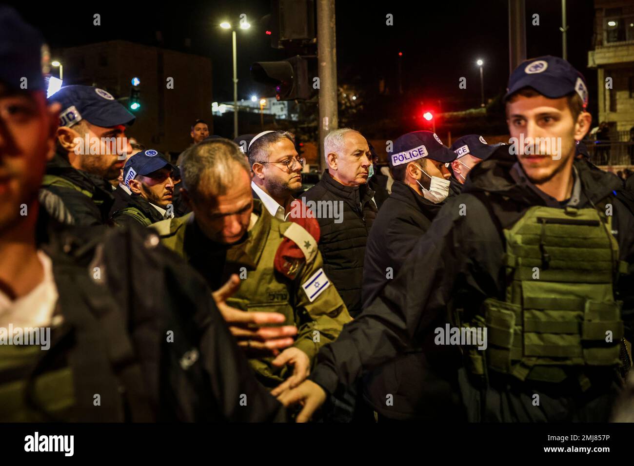 Jerusalem, Israel. 27th Jan, 2023. Israeli Prime Minister Benjamin ...