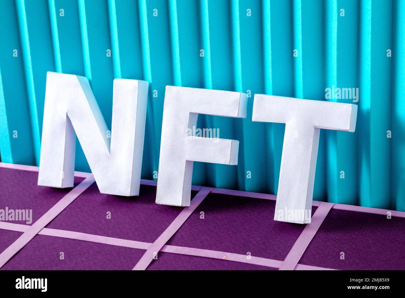 NFT 3D letter designation token technology blockchain cryptocurrency ...