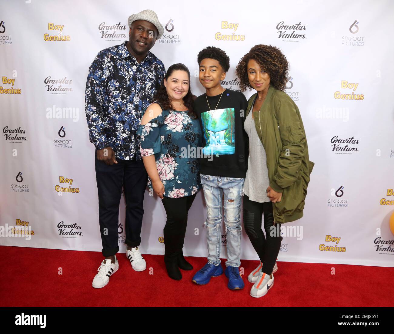 Jack Brown, from left, Cyndee Brown, Miles Brown and Kiana Brown attend ...
