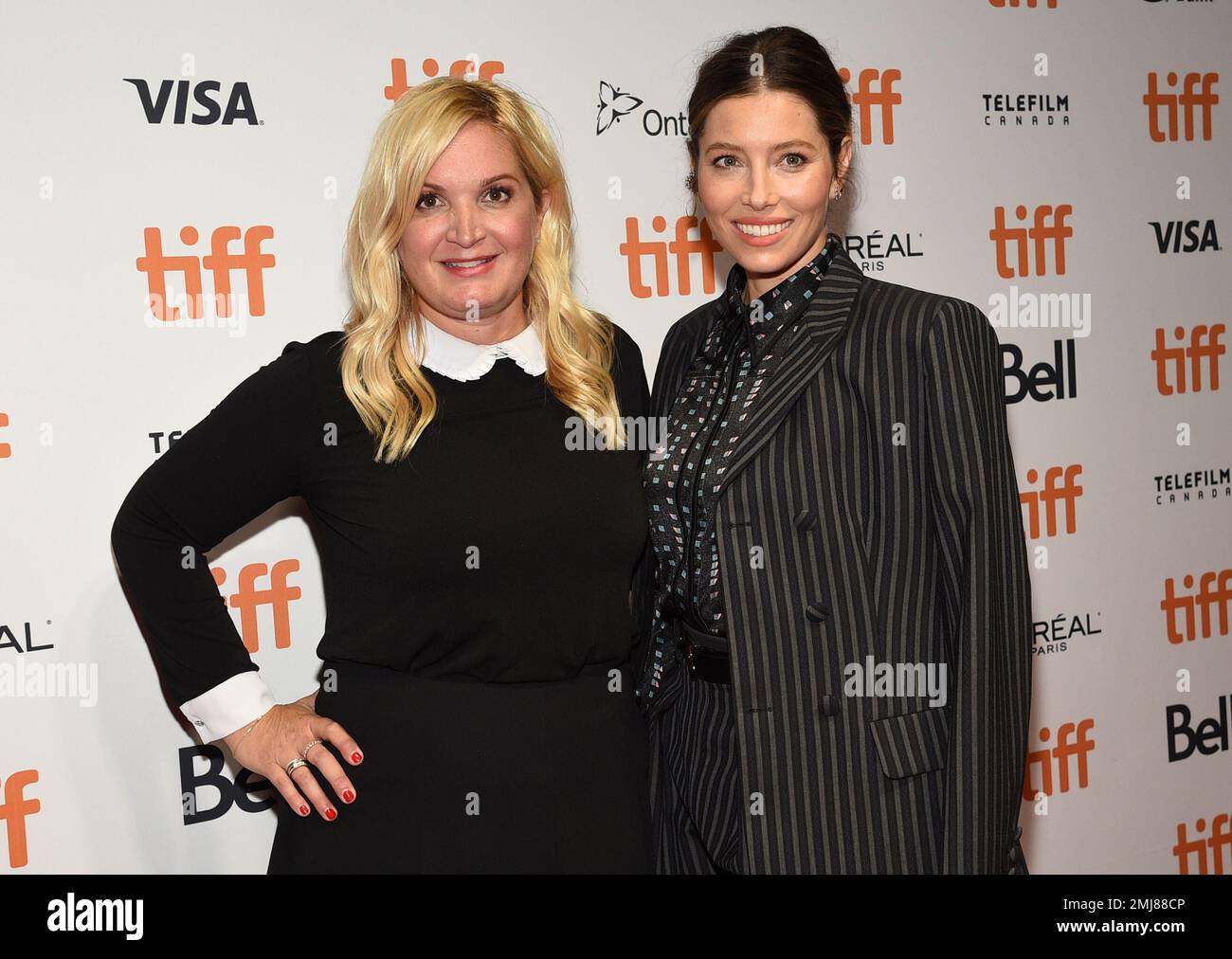 Executive producer Michelle Purple, left, and actress/executive ...