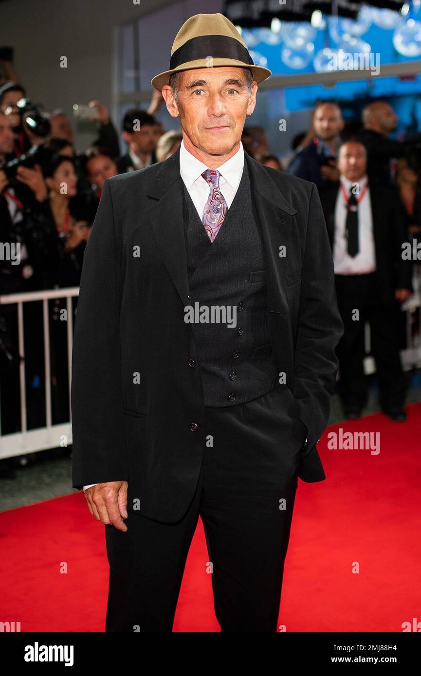 Actor Mark Rylance poses for photographers upon arrival at the premiere ...