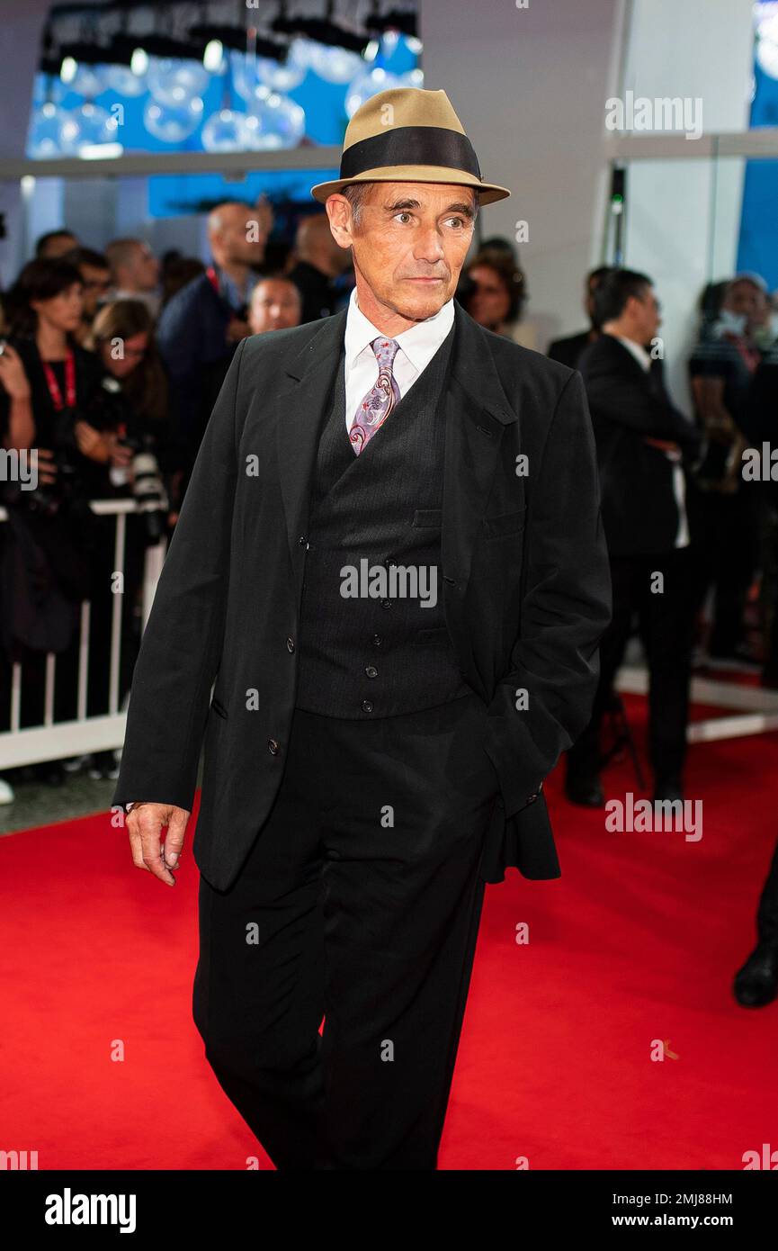 Actor Mark Rylance poses for photographers upon arrival at the premiere ...