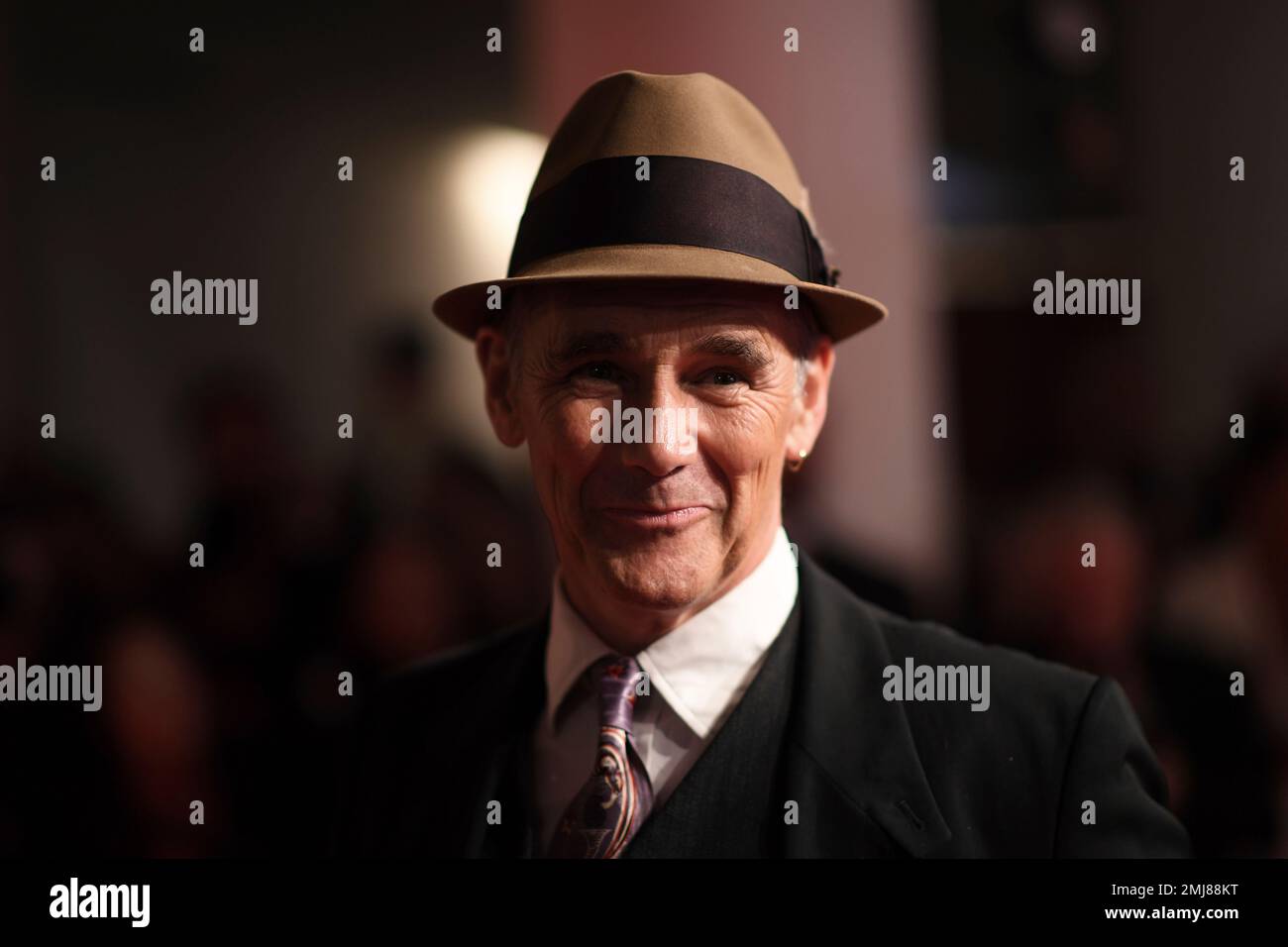 Actor Mark Rylance poses for photographers upon arrival at the premiere ...