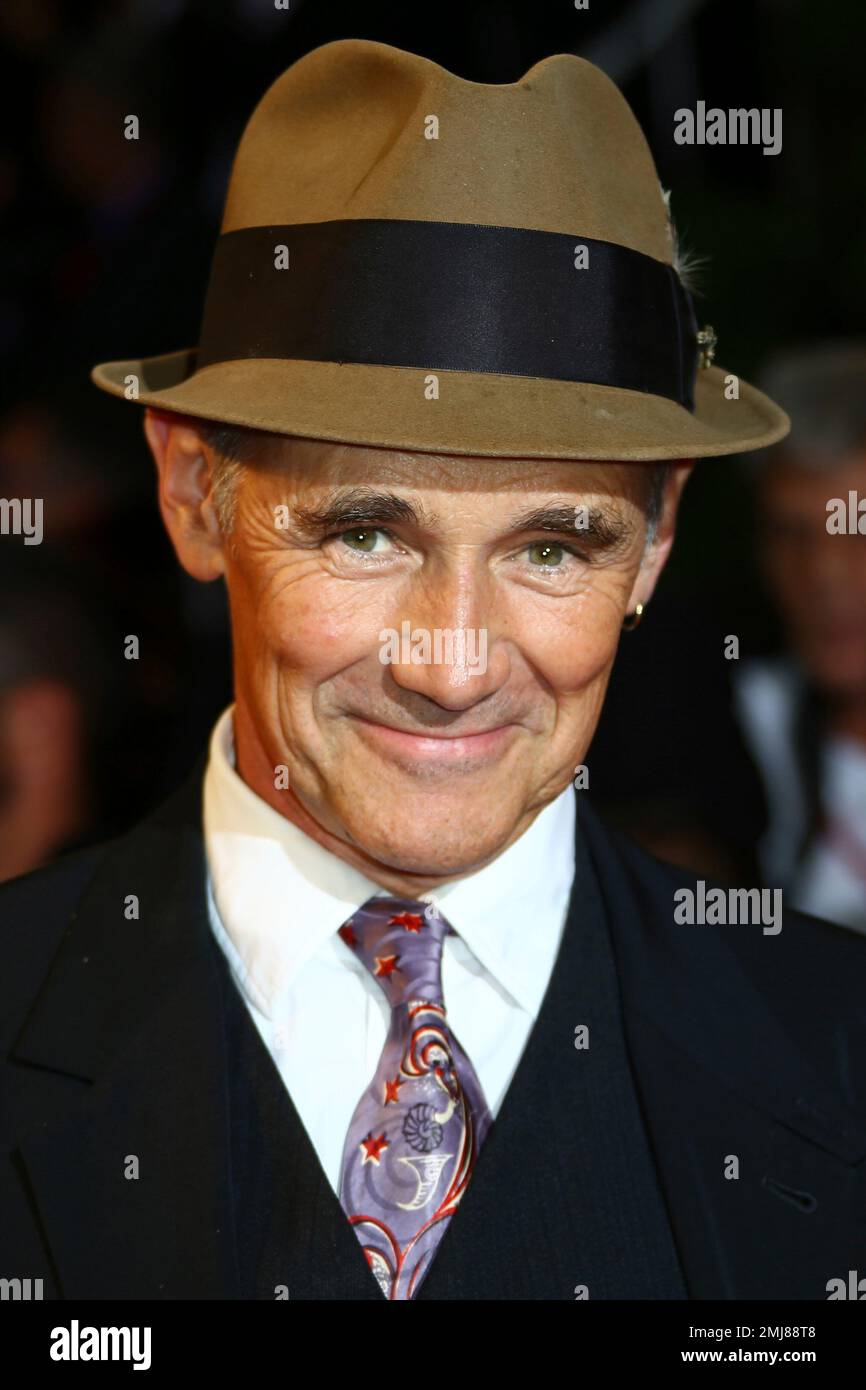 Actor Mark Rylance poses for photographers upon arrival at the premiere ...