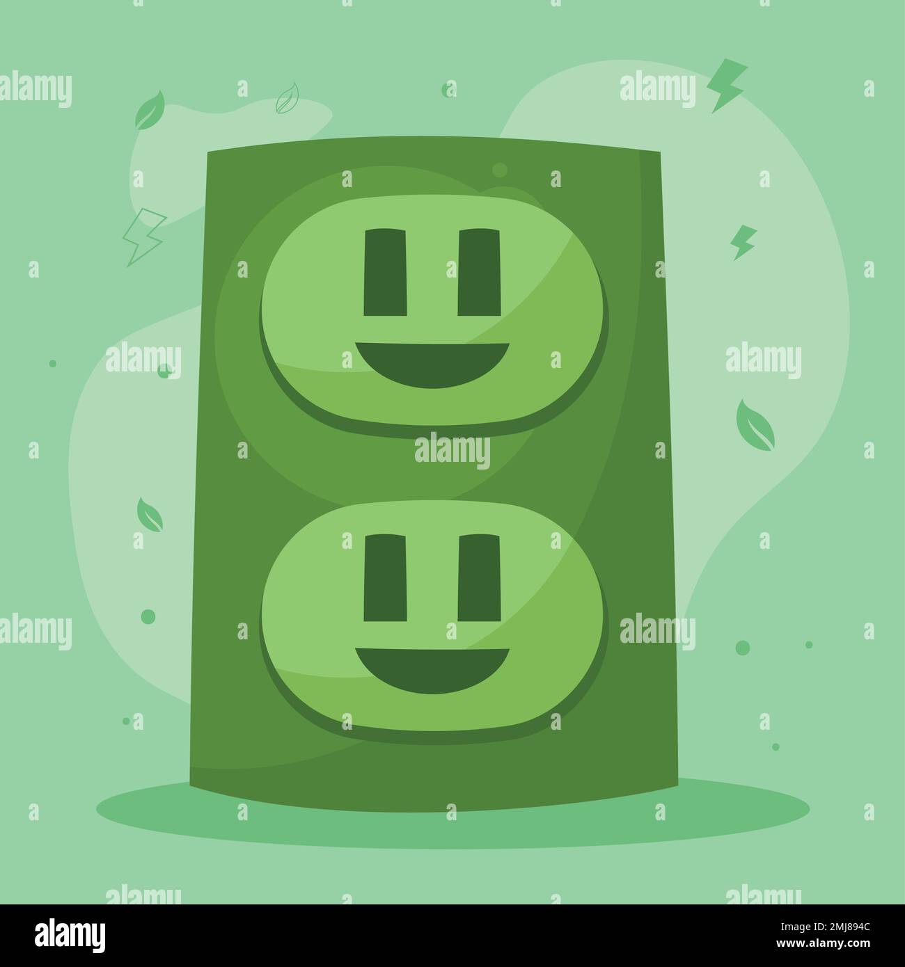 green energy connector socket icon Stock Vector Image & Art - Alamy