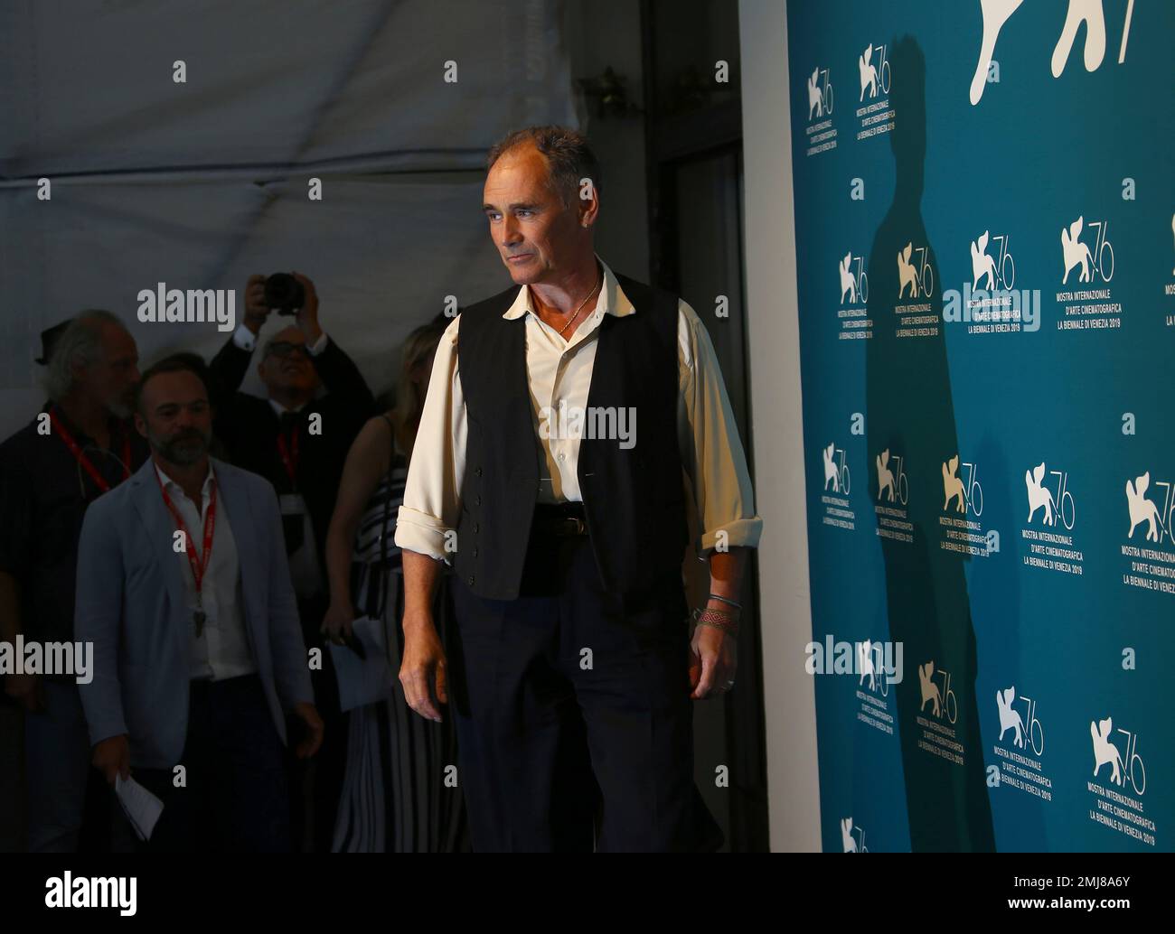 Actor Mark Rylance poses for photographers at the photo call for the ...