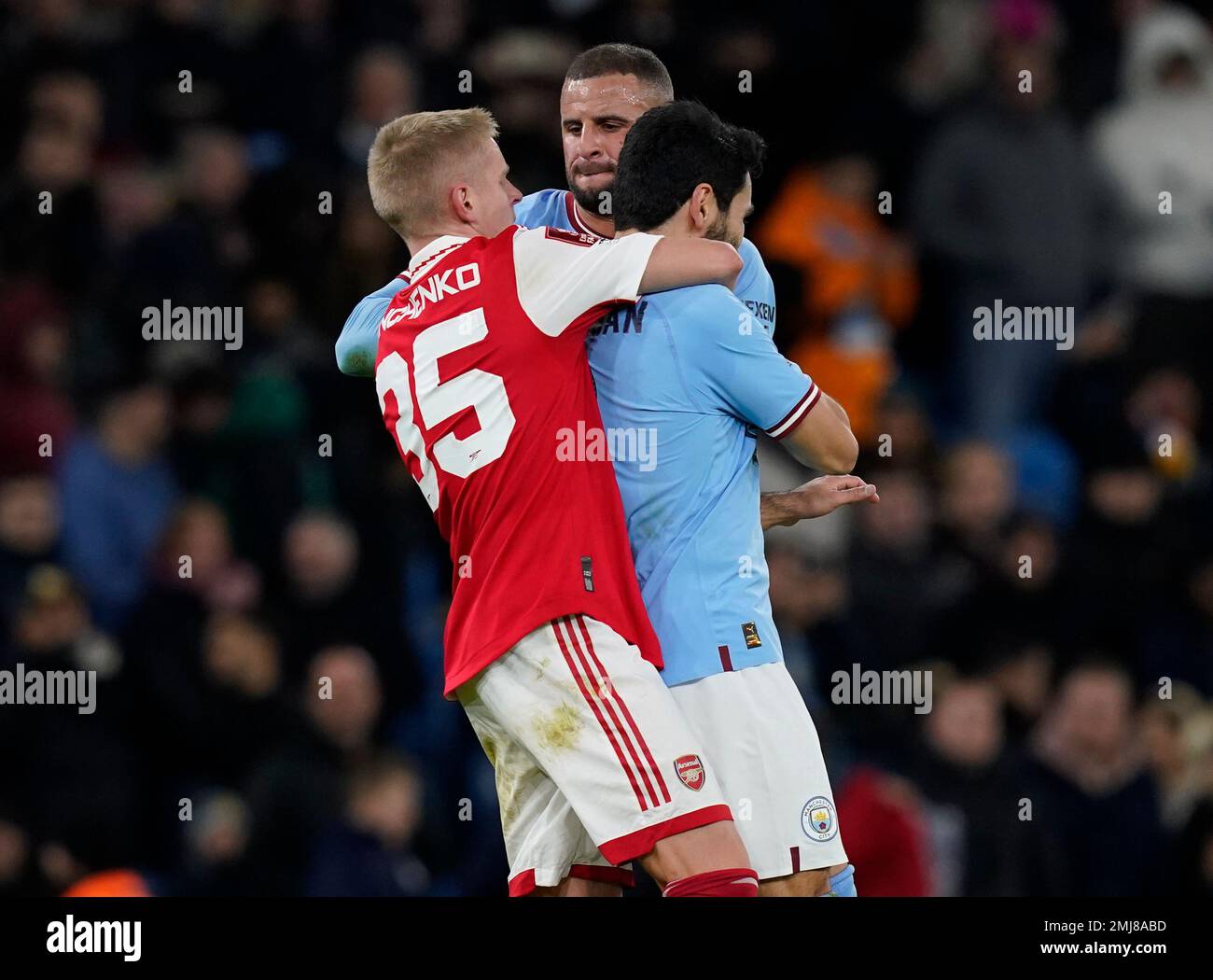 Manchester, England, 27th January 2023. Oleksandr Zinchenko of Arsenal ...