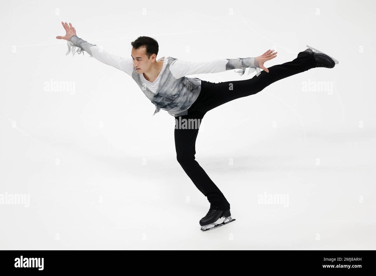 Mitchell Friess performs during the men's short program at the U.S ...