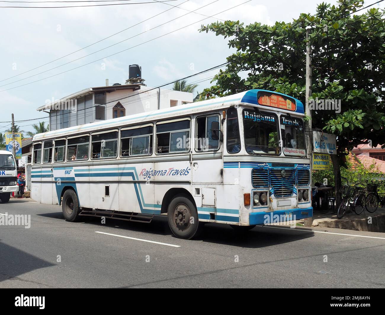 Lanka Ashok Leyland bus, Hikkaduwa, Southern Province, Srí Lanka, Asia ...