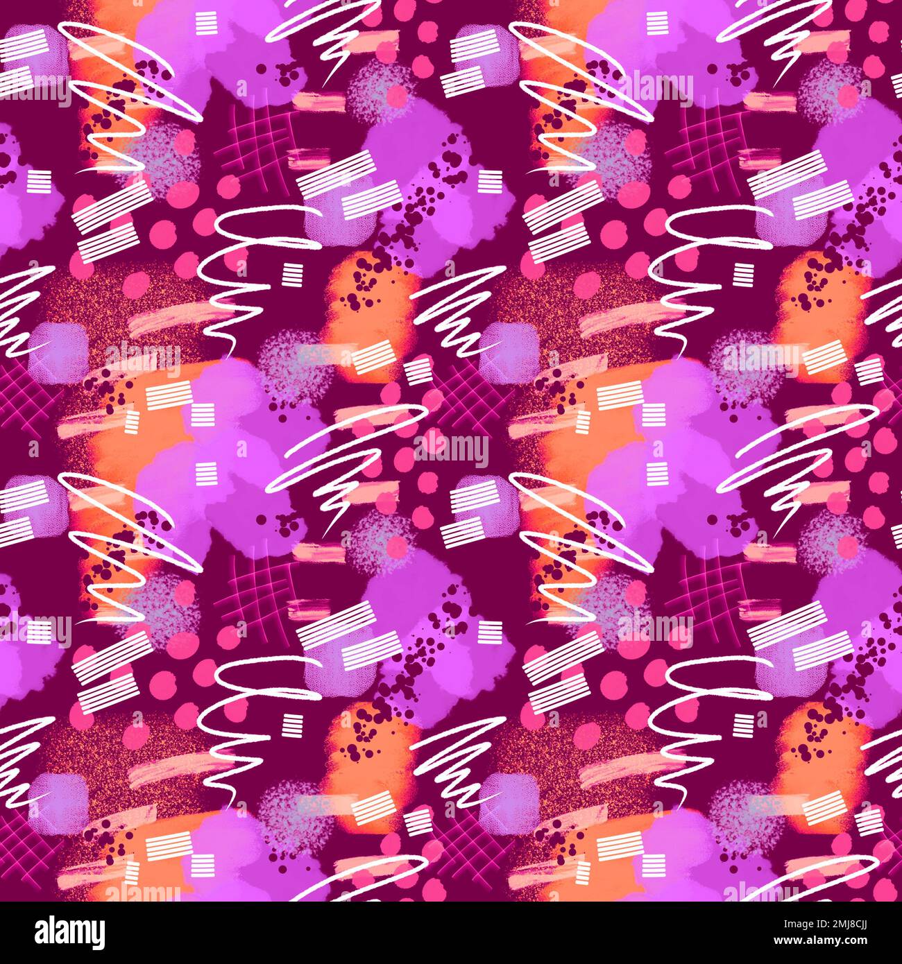 Abstract watercolor seamless paint spots pattern for wrapping paper and ...