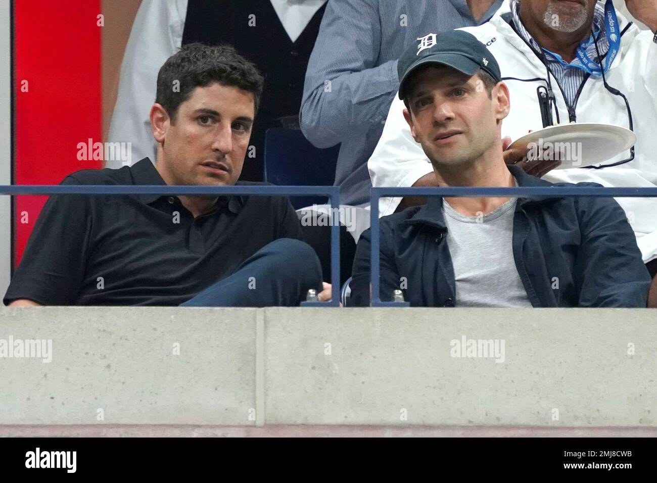 Jason Biggs, left, and Justin Bartha attend the semifinals of the U.S ...
