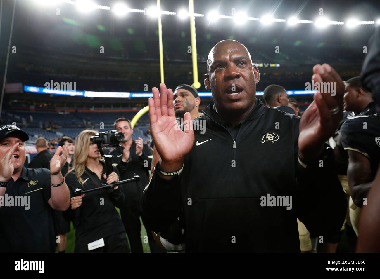 Colorado Buffaloes head coach Mel Tucker in the fourth quarter of an ...