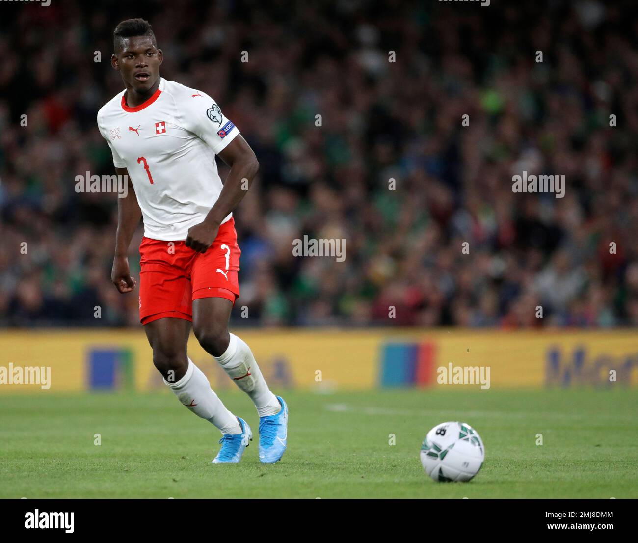 Switzerland's Breel Embolo during the Euro 2020 group D qualifying ...