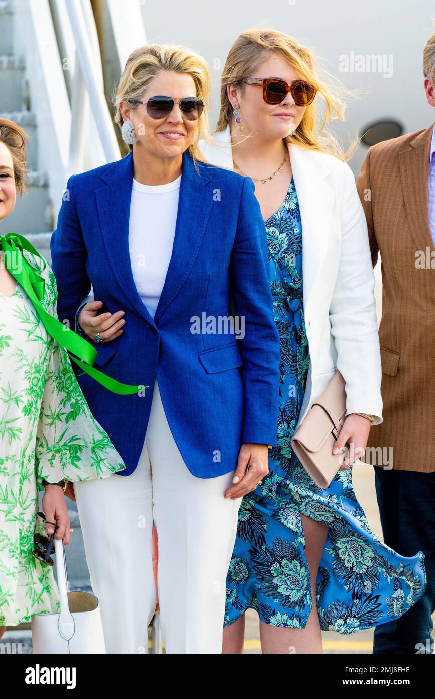 Queen Maxima of the Netherlands with Princess Amalia, Princess of ...