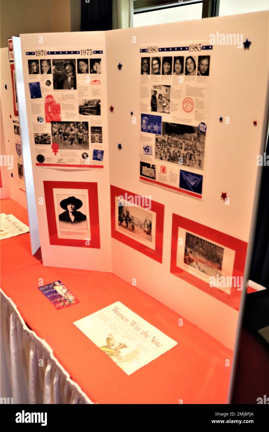 A special display highlighting Women’s Equality Day is shown Aug. 25 ...