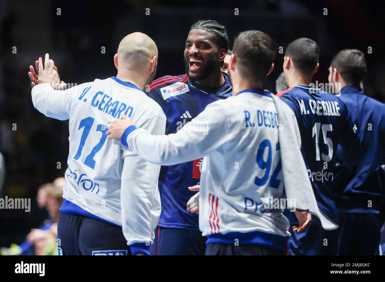 Stockholm, Sweden. 27th Jan, 2023. Handball: World Cup, France - Sweden ...